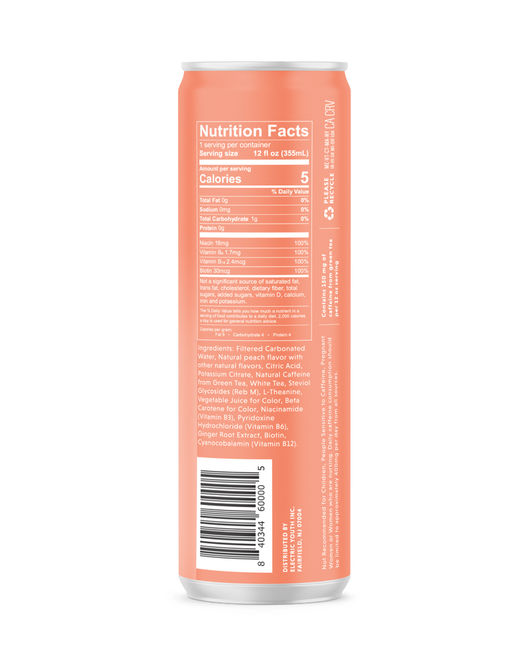 Energy Drink - Sparkling Peachy Keen – GORGIE Energy Drink - Sparkling Peachy Keen – GORGIE